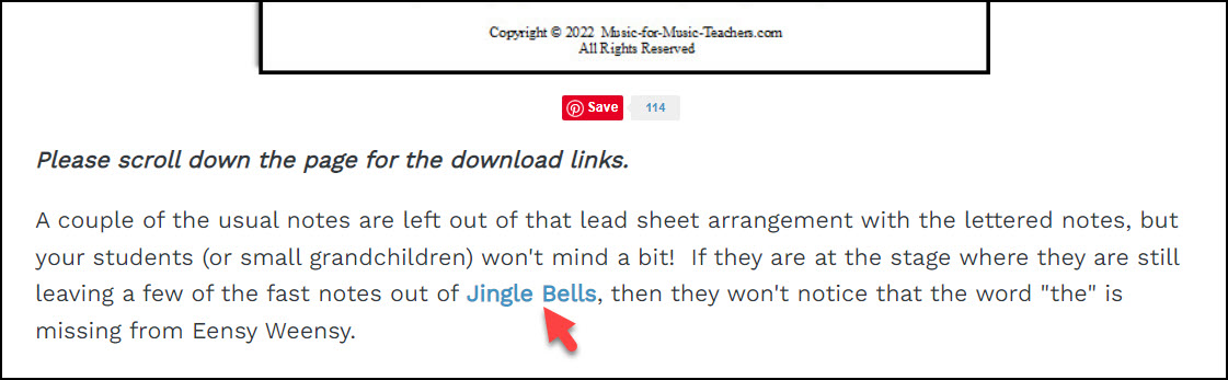How to Use This Website - Finding the Sheet Music PDF Download!